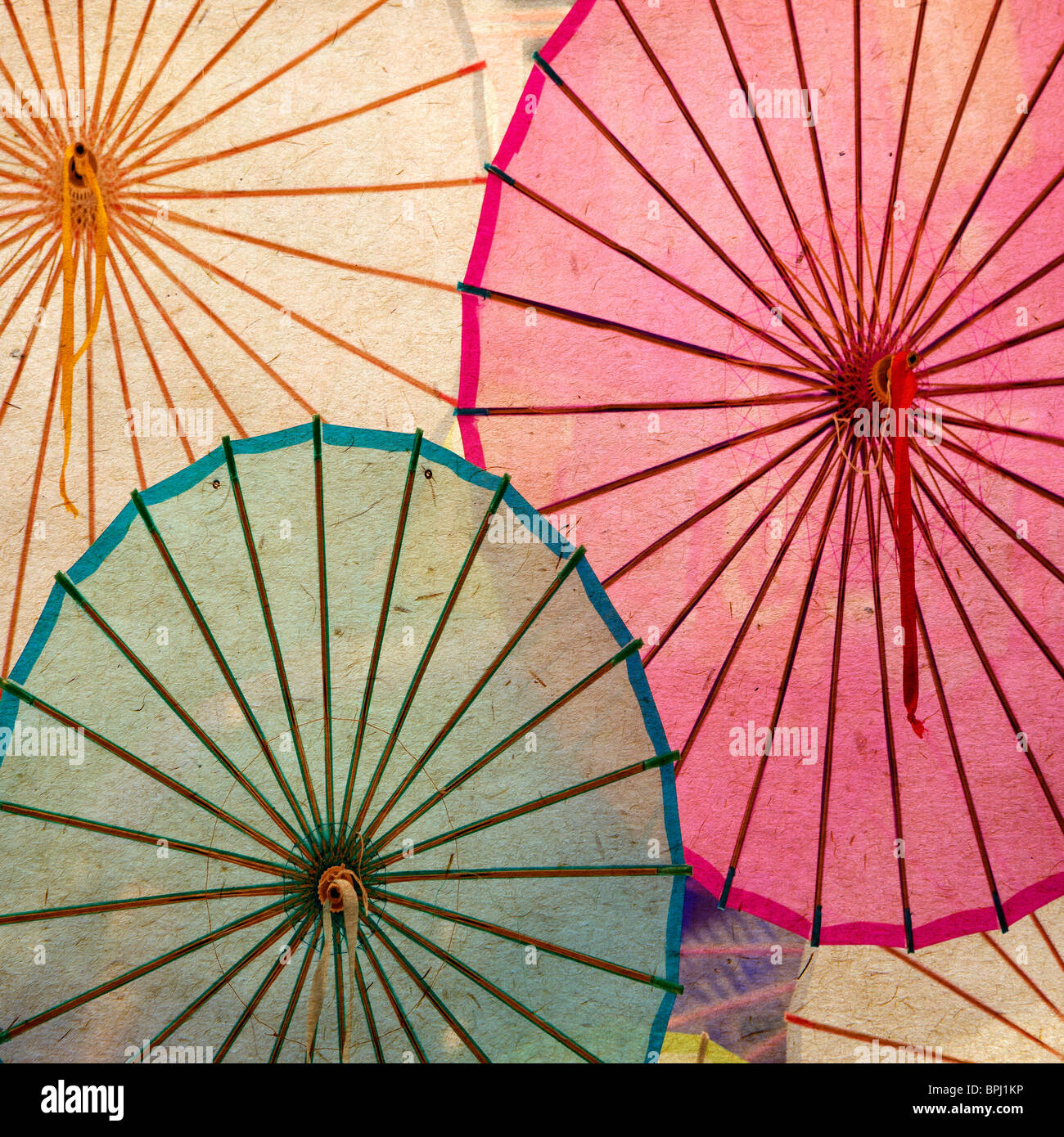 Japanese paper parasols Banque de photographies et d’images à haute ...
