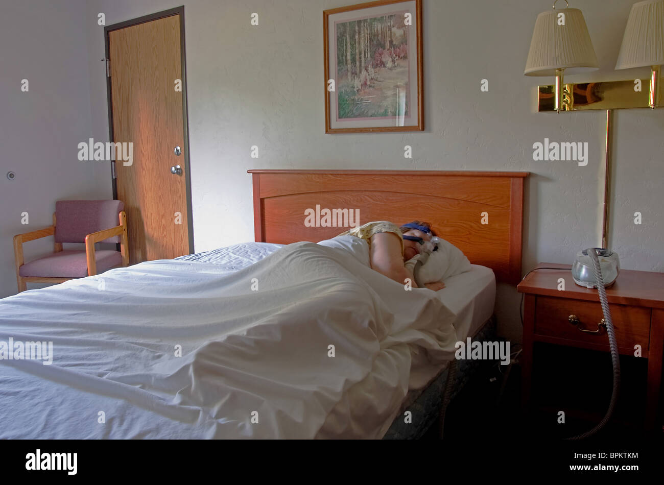 Cpap girl Banque de photographies et d’images à haute résolution - Alamy