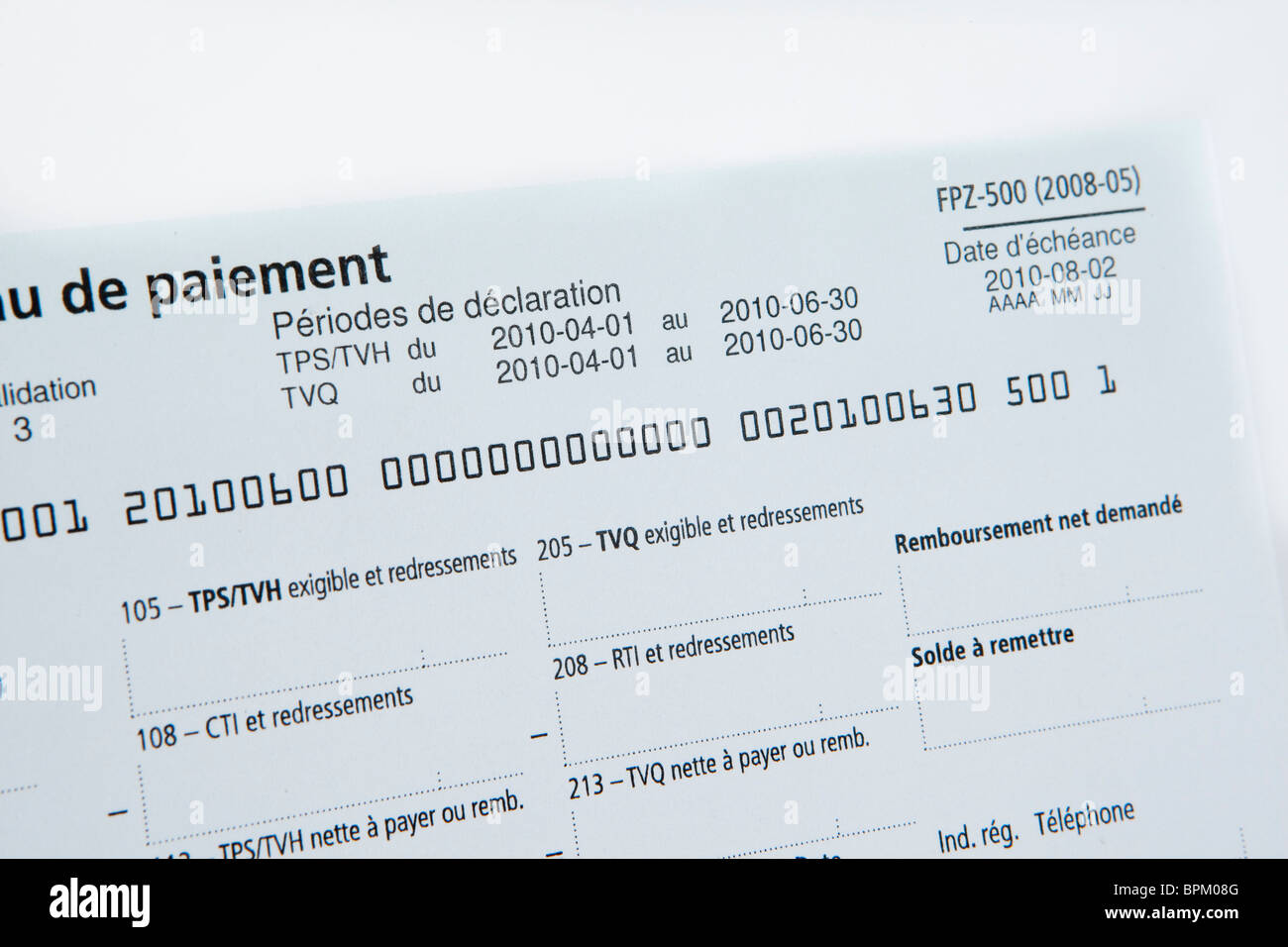 Impôt québec Banque de photographies et d’images à haute résolution - Alamy