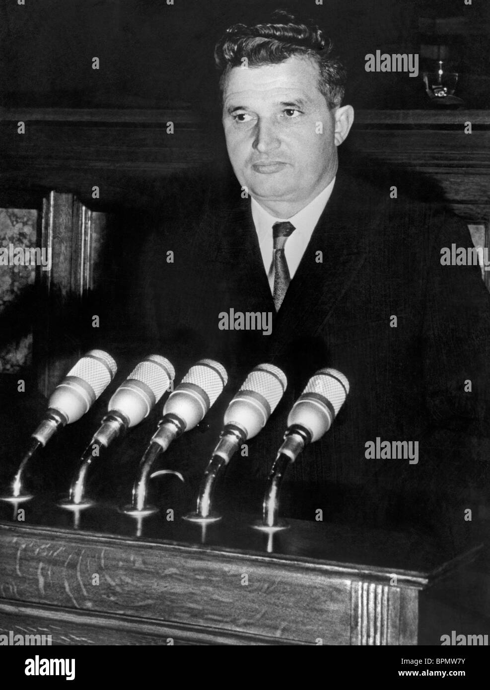Nicolae Ceausescu 1965 Banque d'image et photos - Alamy
