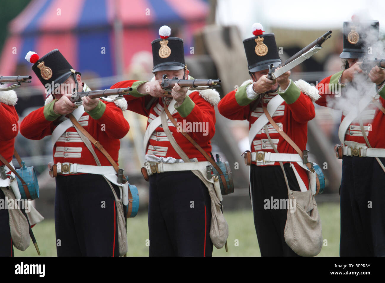 Aim - Crimée Redcoats 1854-1856. 19e pied, 3 fusil Enfield bande museau ...