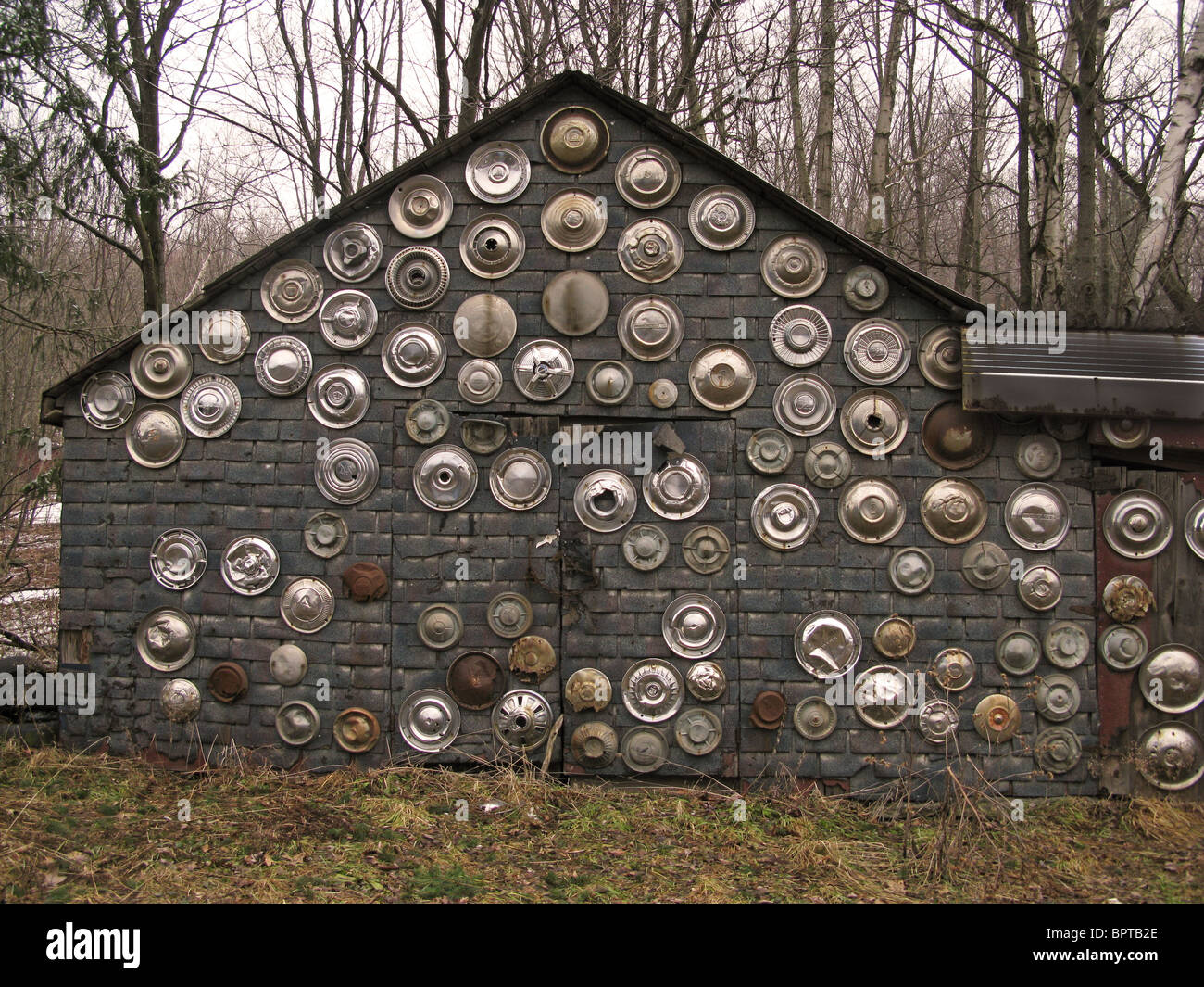 Maison de mur mur enjoliveurs décoration design rond rond chromé ancien ...