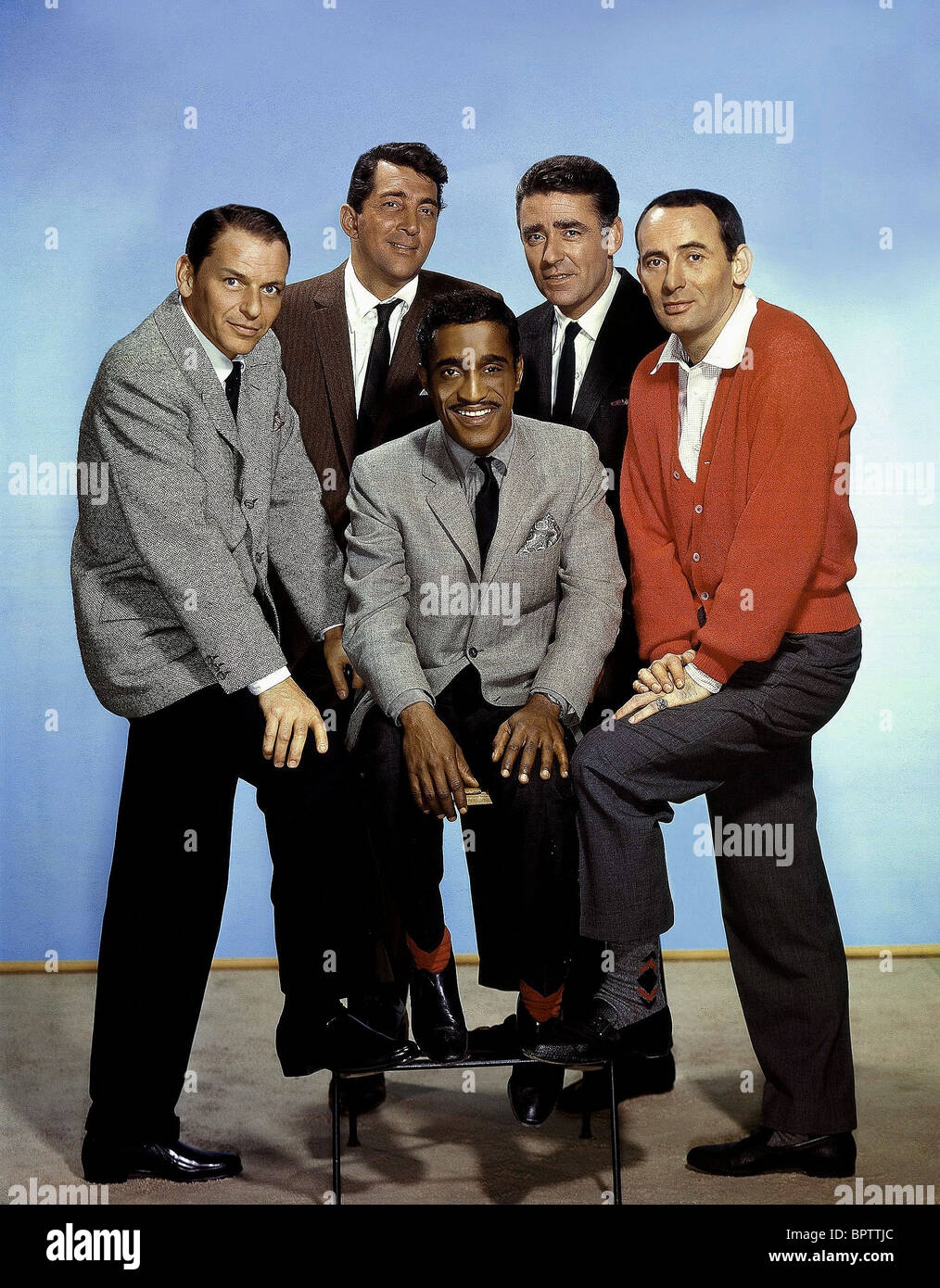 FRANK Sinatra, Dean Martin, Sammy Davis Jr, Peter Lawford & JOEY BISHOP ...