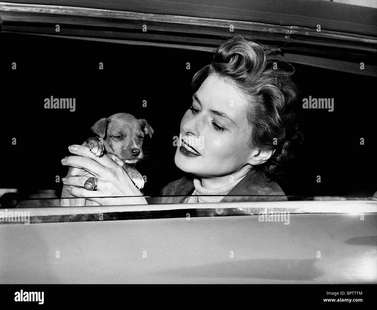 L'actrice ingrid bergman Banque d'images noir et blanc - Alamy