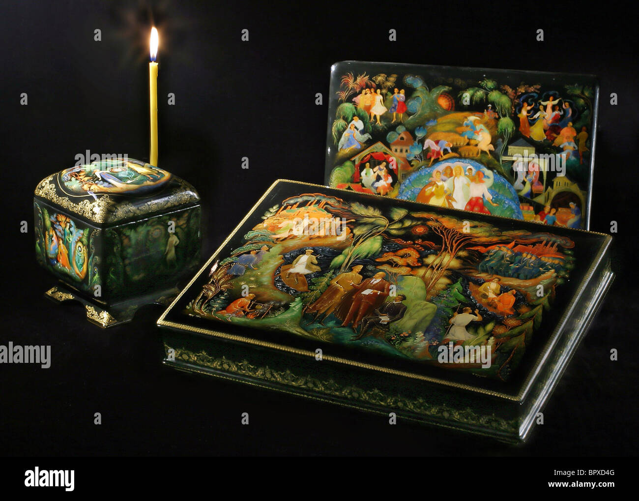 Palekh Painting Banque d'image et photos - Alamy