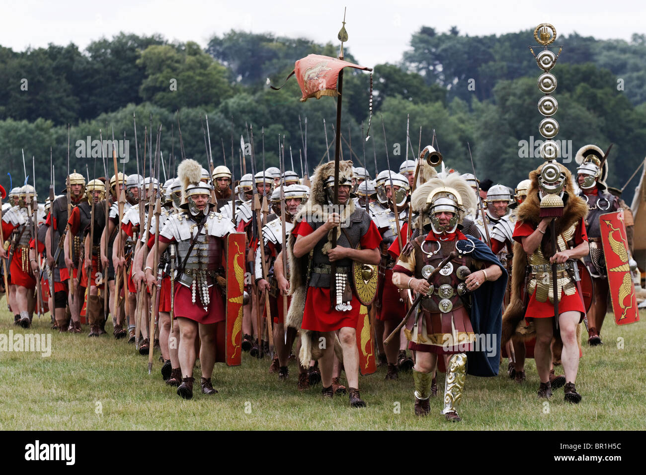 Romain plein siècle sur les fantassins avec Mars. horn-Soufflante ...
