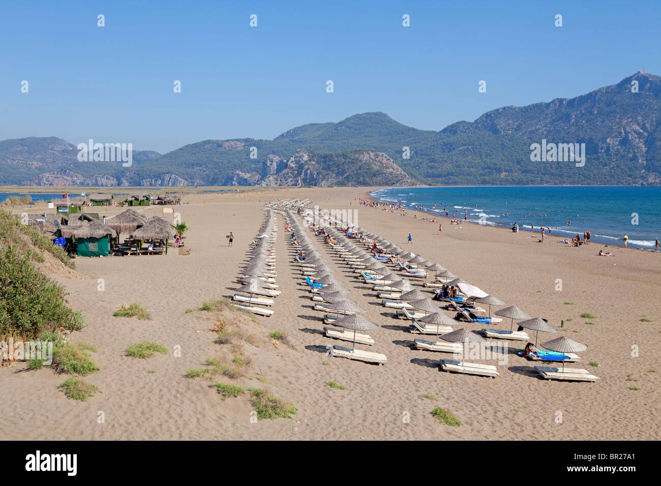 Iztuzu Beach (plage aux tortues), Dalyan-Delta, côte ouest, Turquie ...