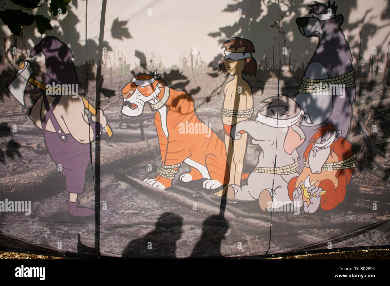 Contexte de Banksy / Livre de la jungle de Disney pour illustrer les ...