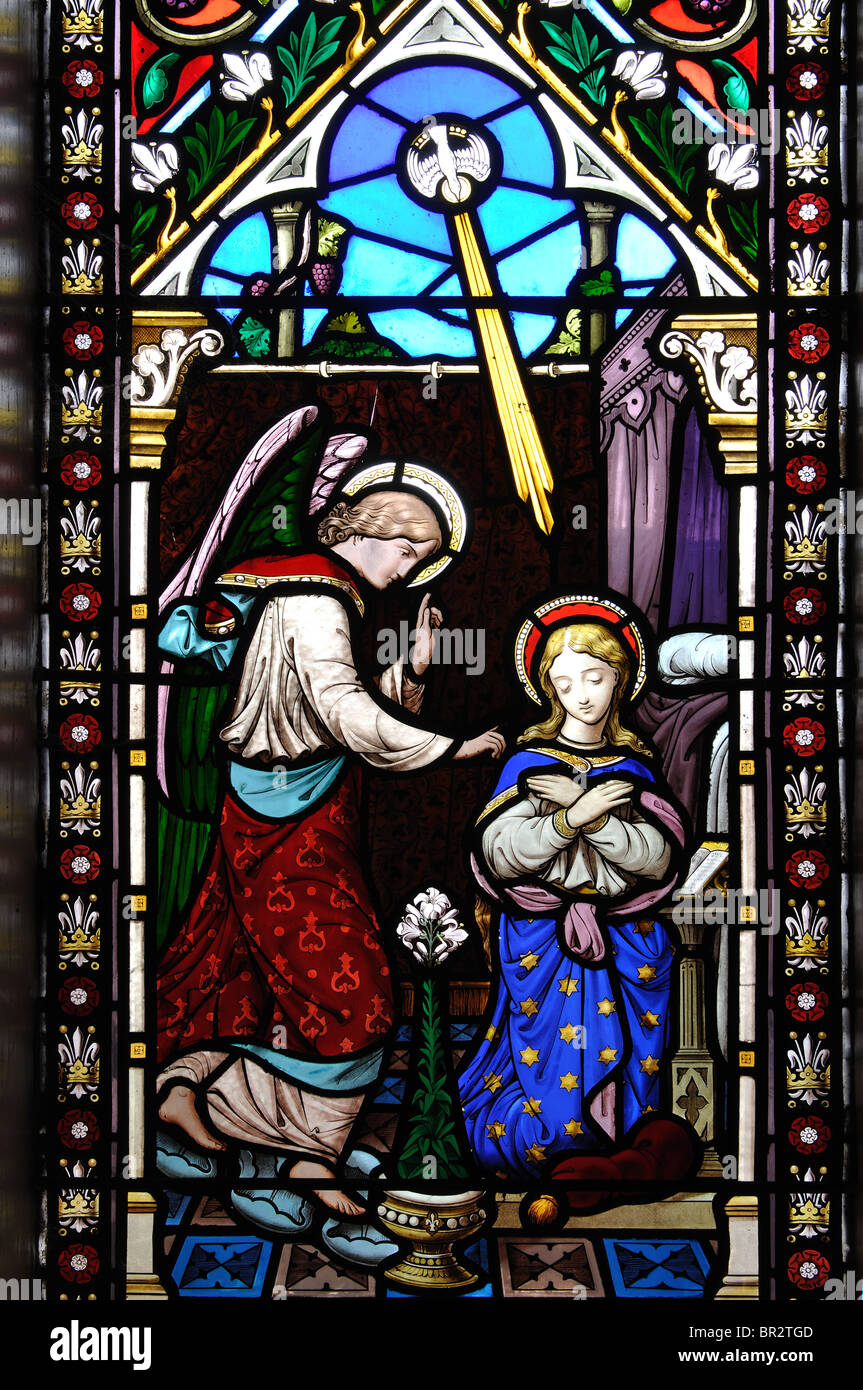 Immaculée conception de vitraux, St Marie Immaculée, Église catholique ...