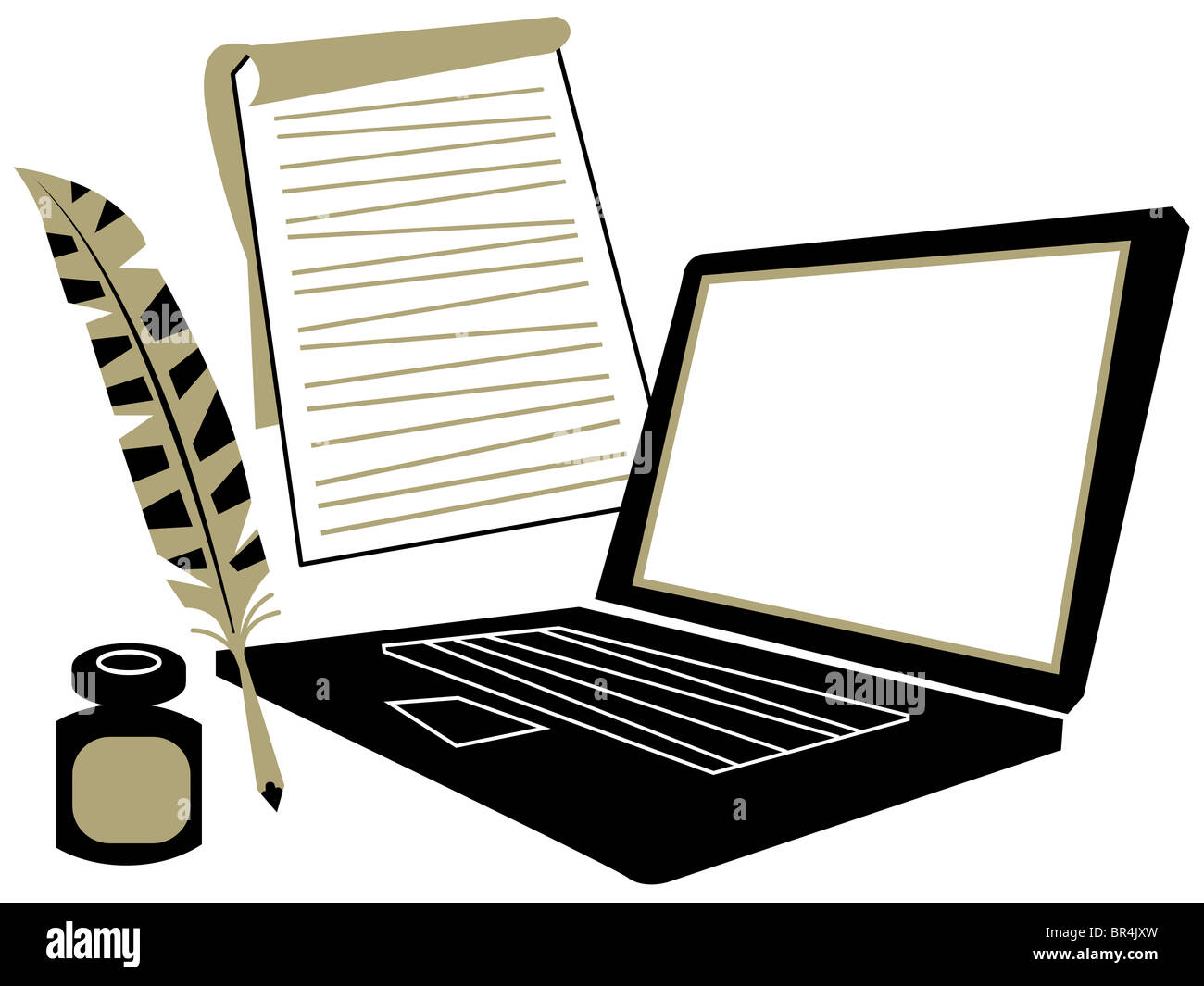 Ancien encrier et plume Banque de photographies et d’images à haute ...