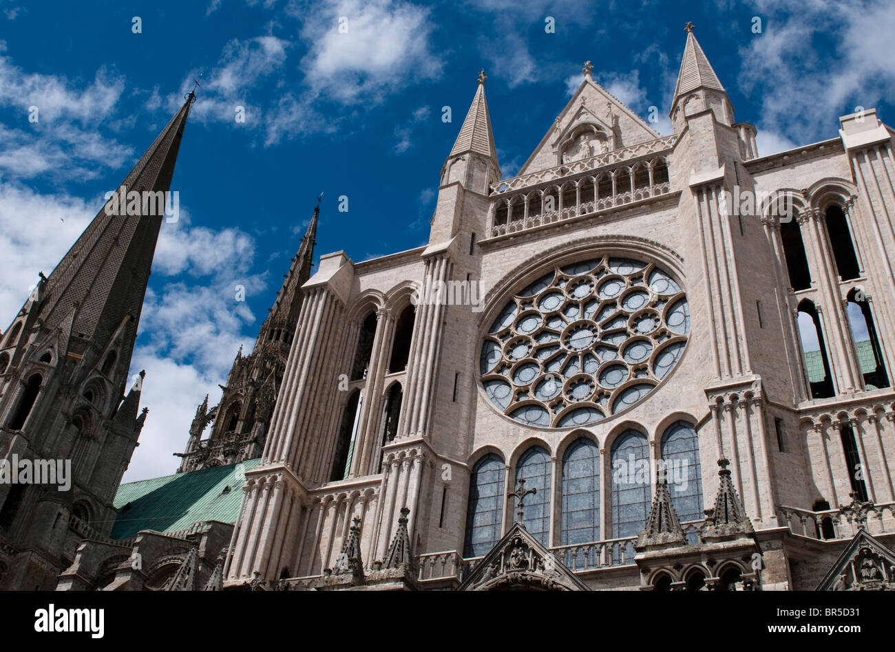 Fachada de la catedral de chartres Banque de photographies et d’images ...