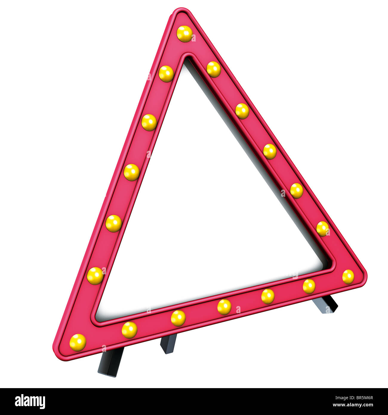 Symboles de danger triangle rouge Banque d'images détourées - Alamy