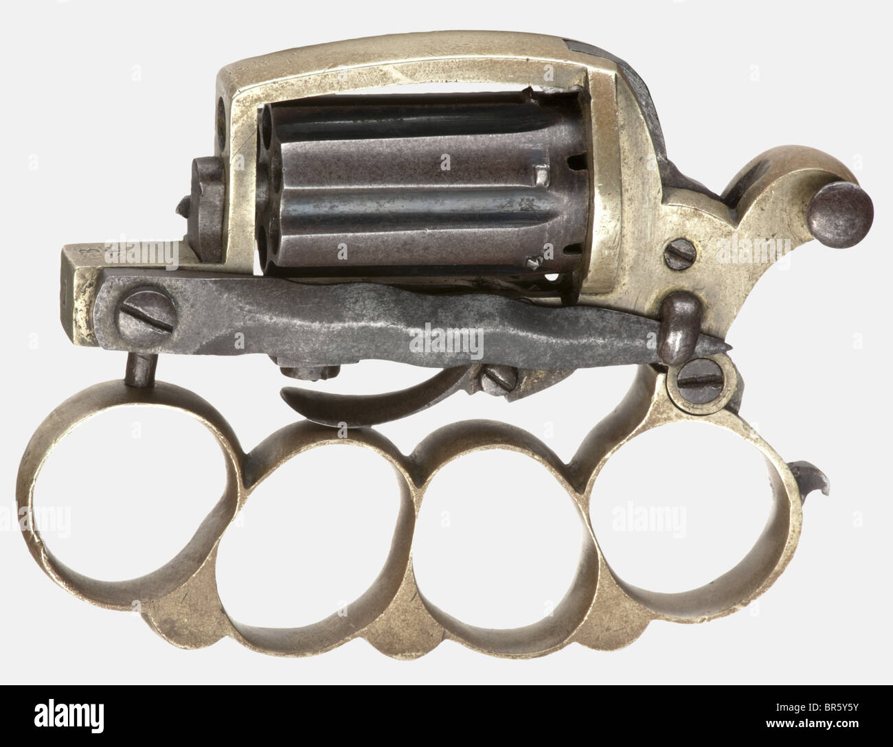 Un rare revolver mixte Dolné patent 'Apache', type Dolné, vers 1875. En ...