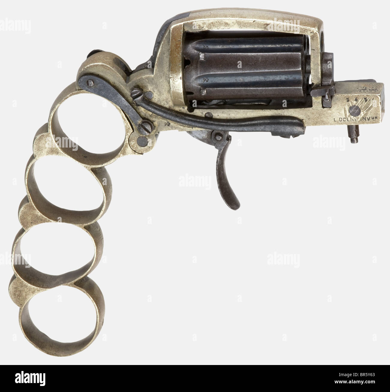 Un rare revolver mixte Dolné patent 'Apache', type Dolné, vers 1875. En ...