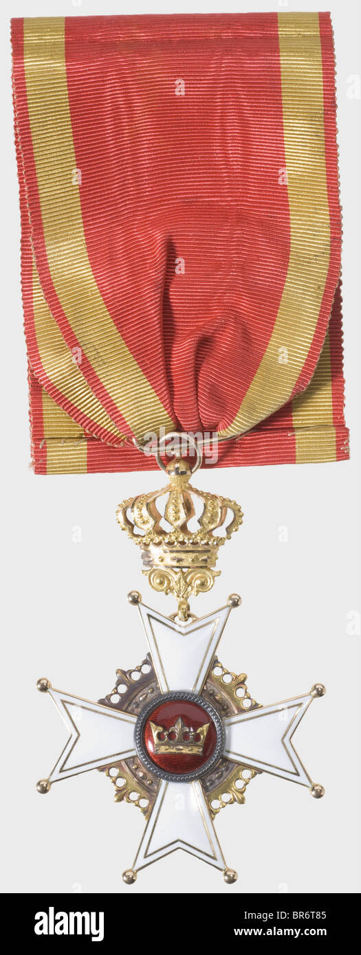 Ordre de Berthold I, la Croix du Commandant. Or, émaillé, perforé '585 ...