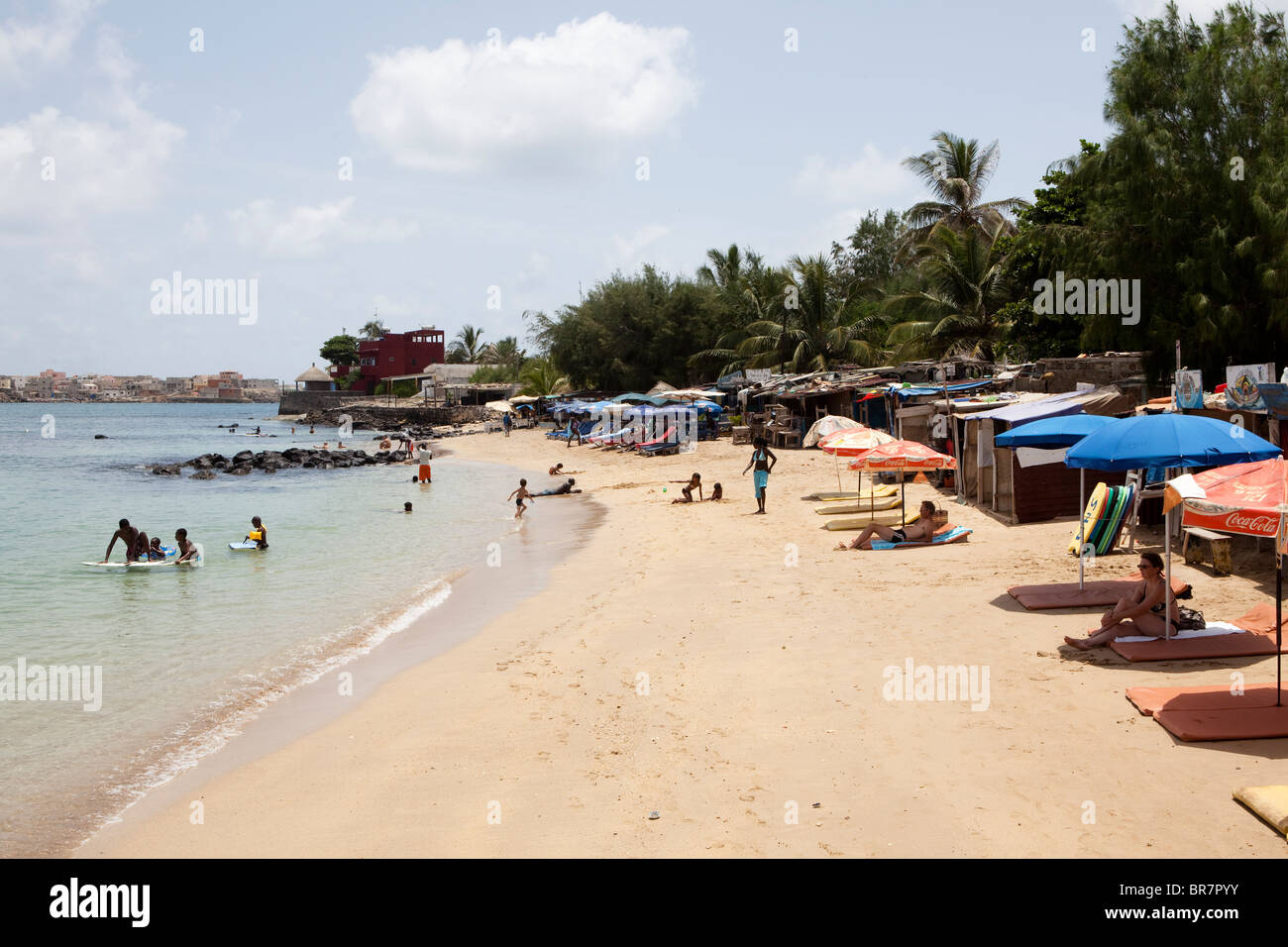Plage de l'île de Ngor Dakar Sénégal Afrique du Sud Photo Stock - Alamy