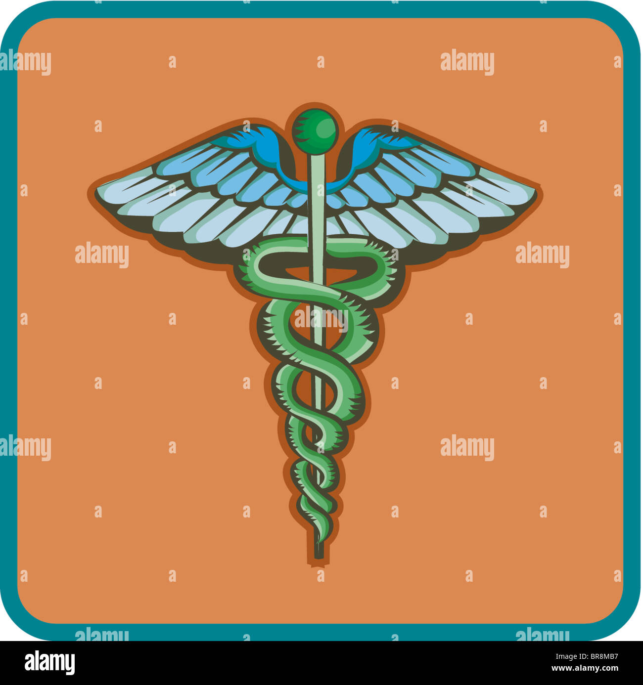 symbole du caducée Photo Stock - Alamy