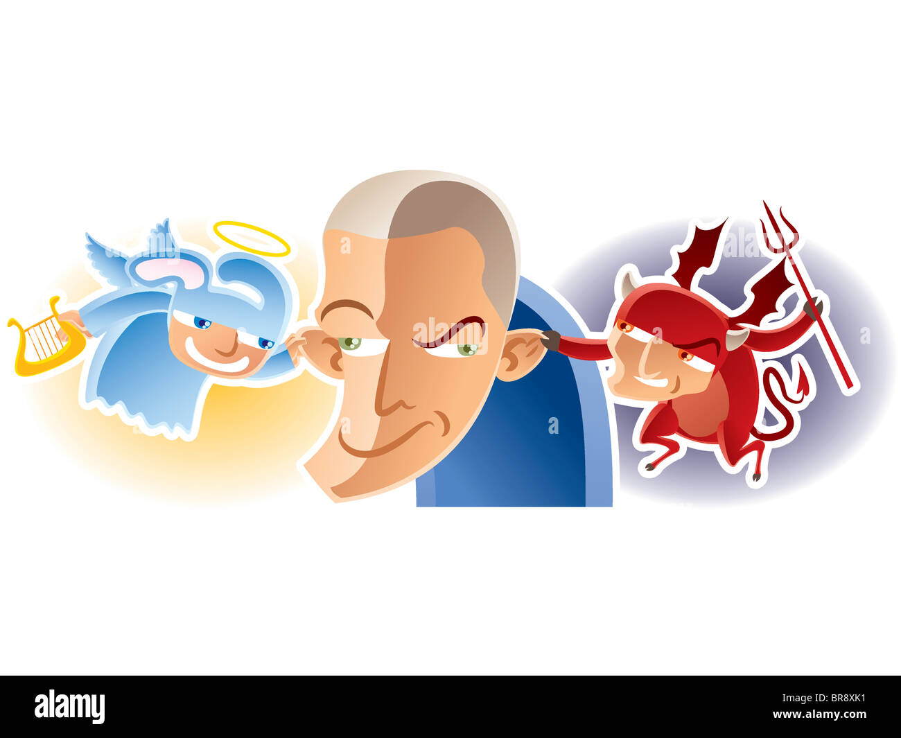 Good vs evil Banque de photographies et d’images à haute résolution - Alamy