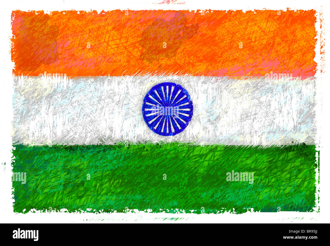 Drapeau inde Banque de photographies et d’images à haute résolution - Alamy