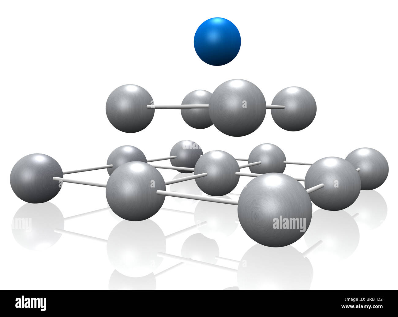 Un 3d illustration montrant une hiérarchie pyramidale ou structure de ...