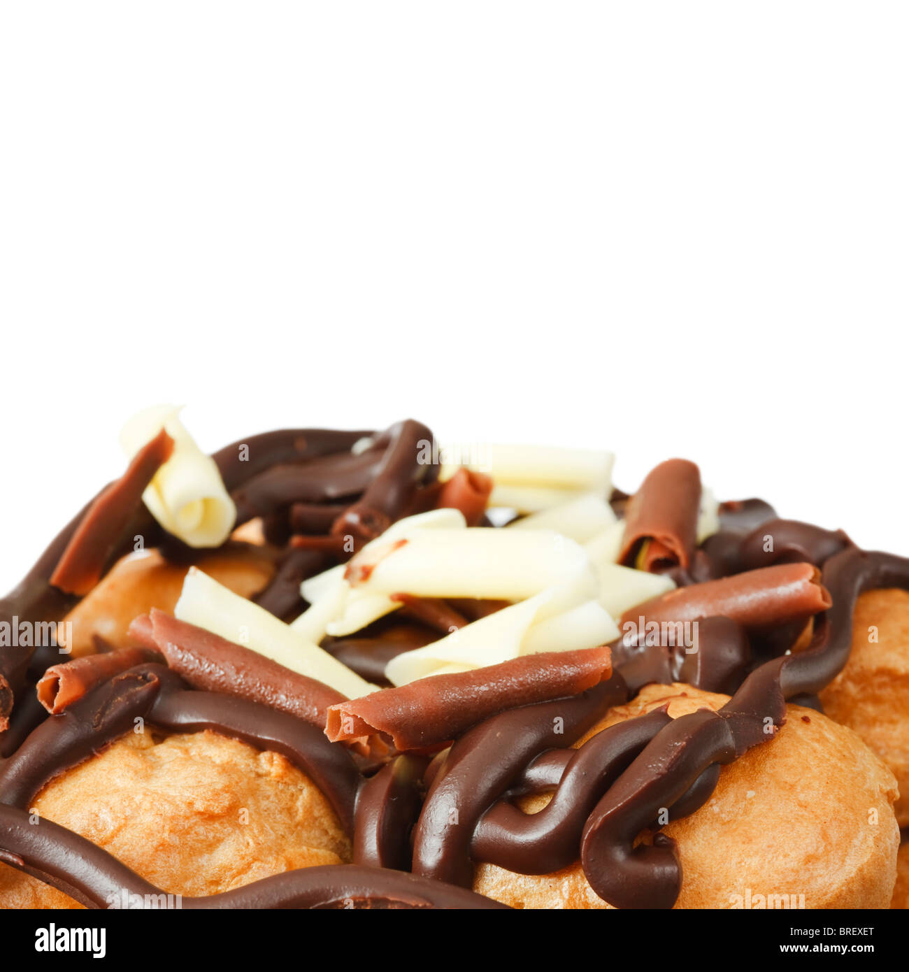Une pile de profiteroles Banque de photographies et d’images à haute ...