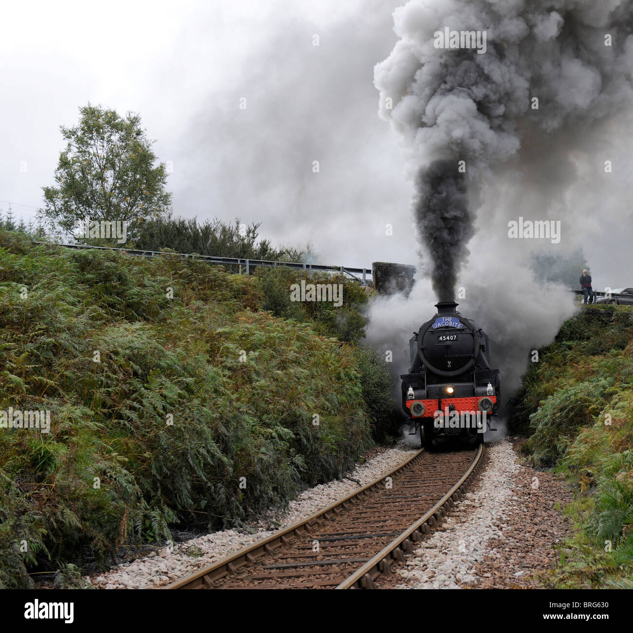 Le Train à vapeur Jacobite à Glenfinnan Invernesshire-1 Photo Stock - Alamy