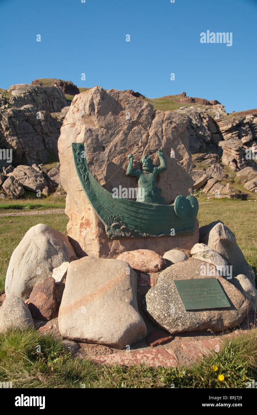 Le Groenland, Erik's Fjord (aka Eriksfjord), Brattahlid (aka Qassiarsuk ...