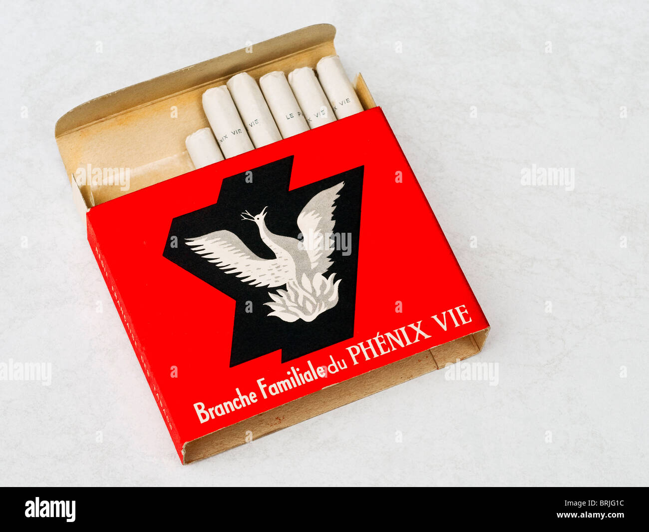 Ancien paquet de 1950 'Vie' Français Phenix de cigarettes de marque ...
