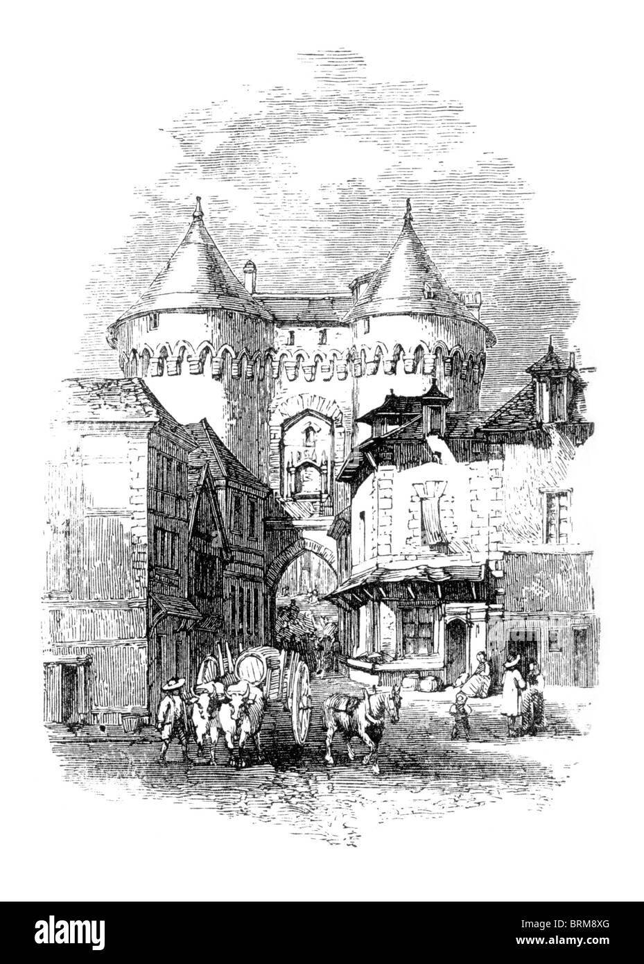 Vannes bretagne france Banque d'images noir et blanc - Alamy