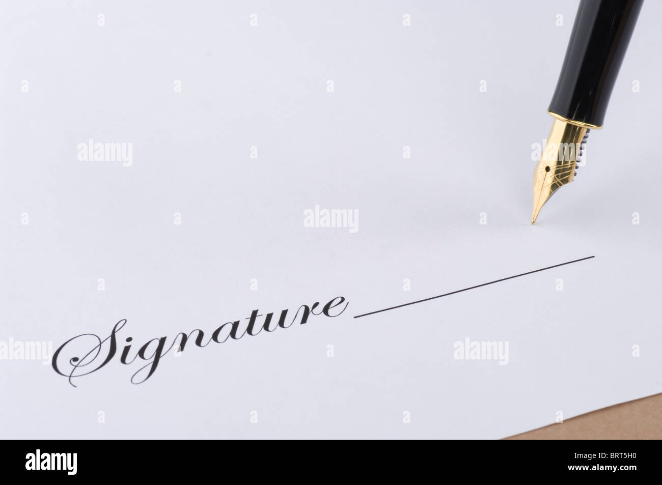 Stylo plume signature Banque de photographies et d’images à haute ...