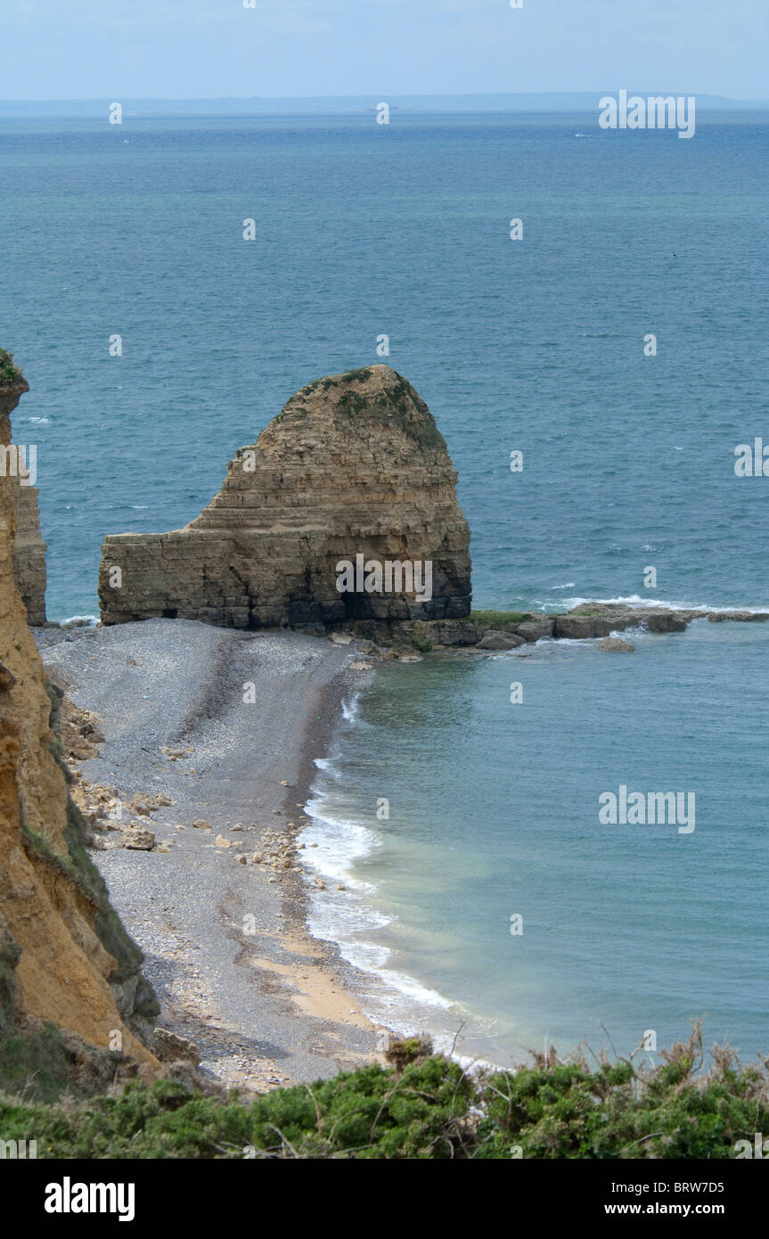 Champ de bataille de la pointe du hoc Banque de photographies et d ...