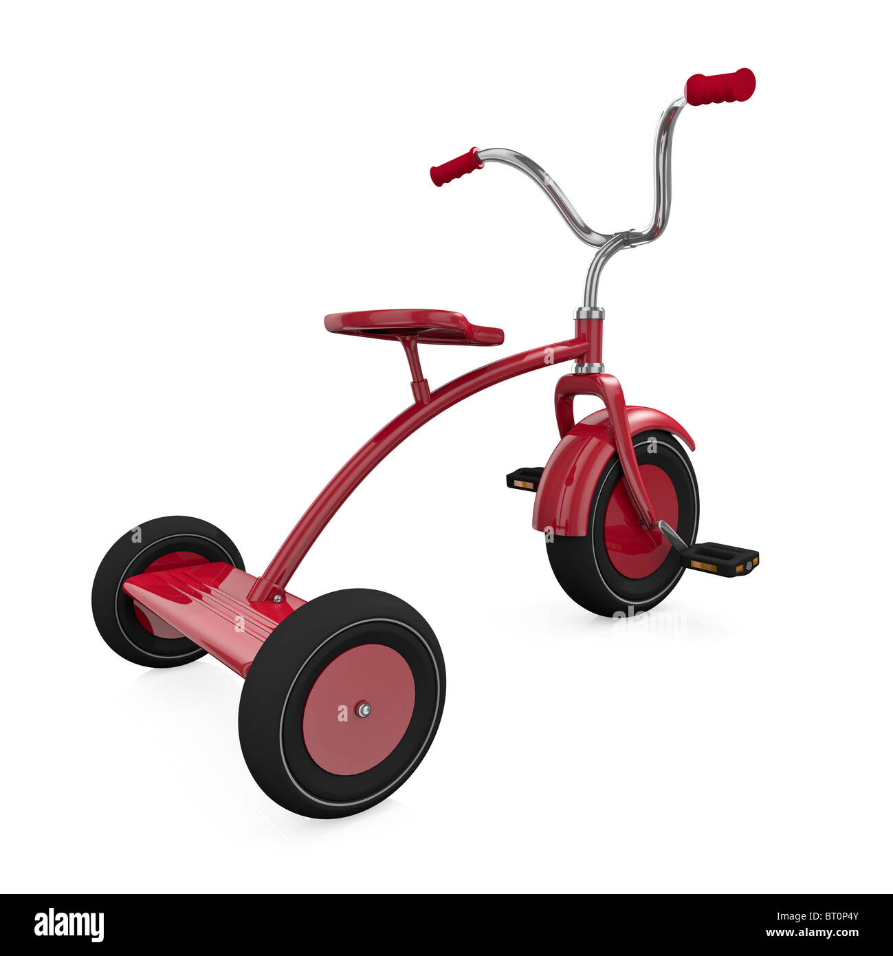 Vélo rouge Banque d'images détourées - Alamy