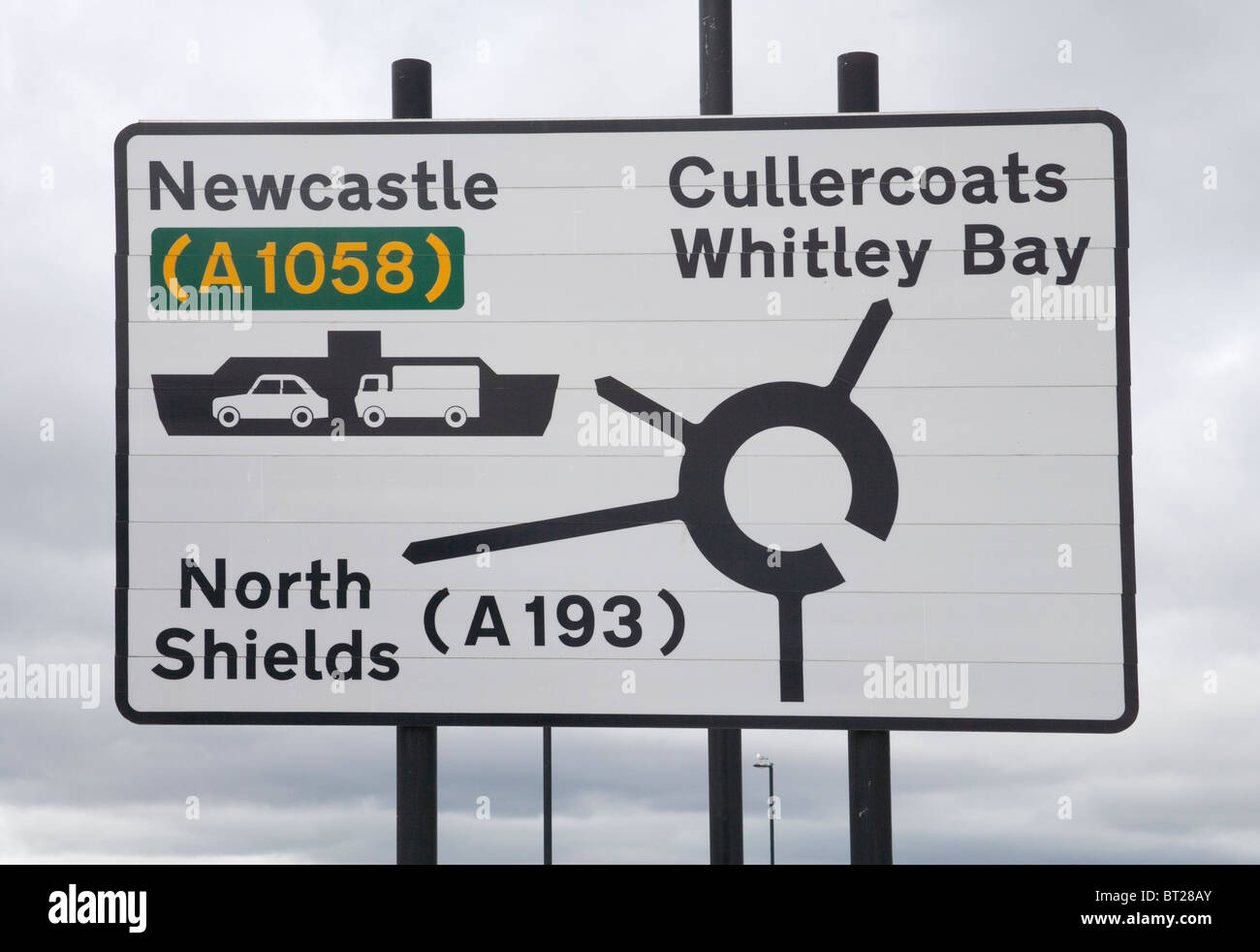 Panneau de signalisation rond point Banque de photographies et d’images ...