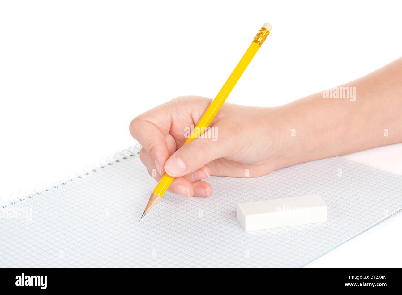 Main avec un crayon Banque de photographies et d’images à haute ...