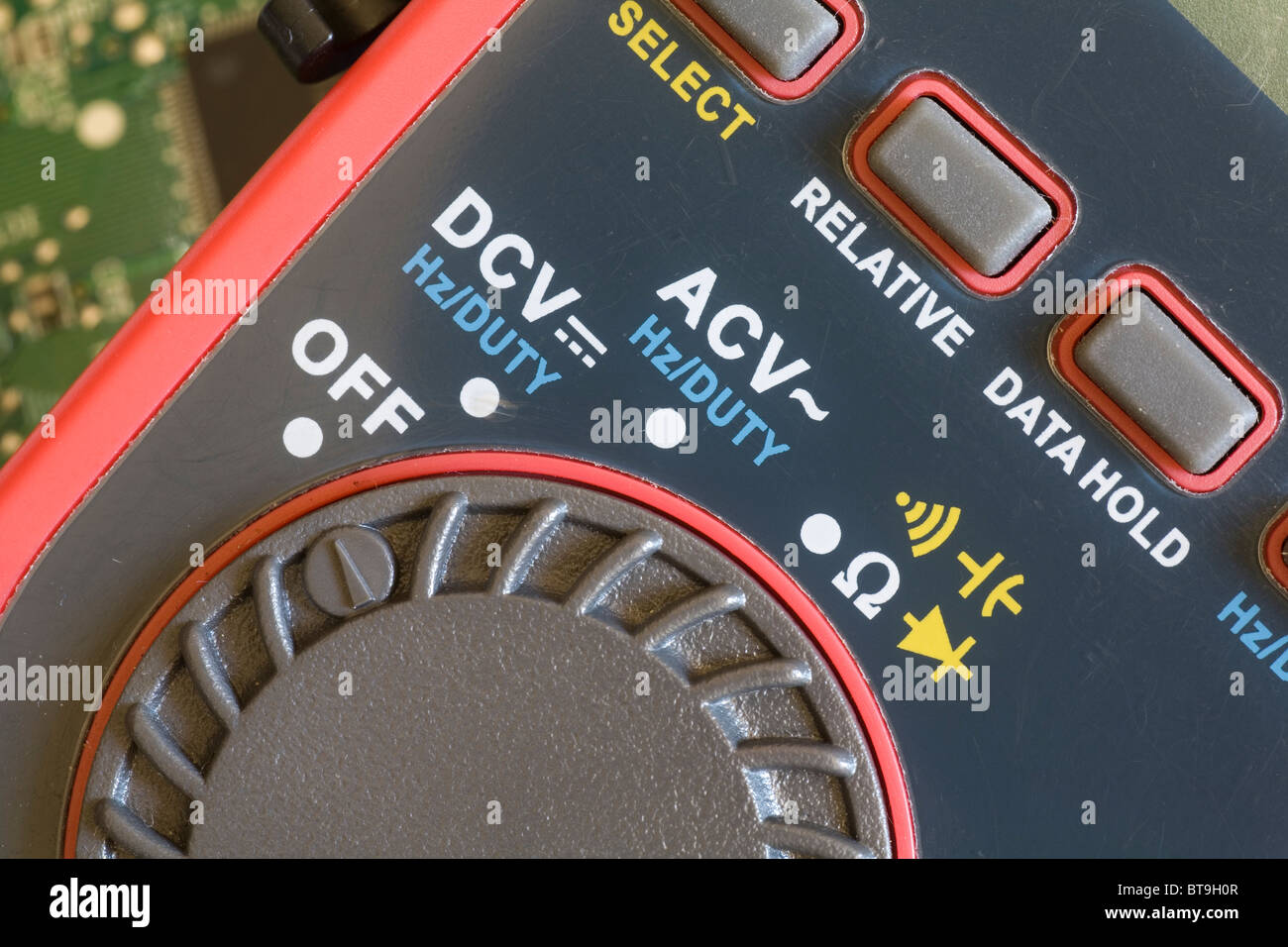 Symboles électroniques sur un appareil électronique de mesure ...