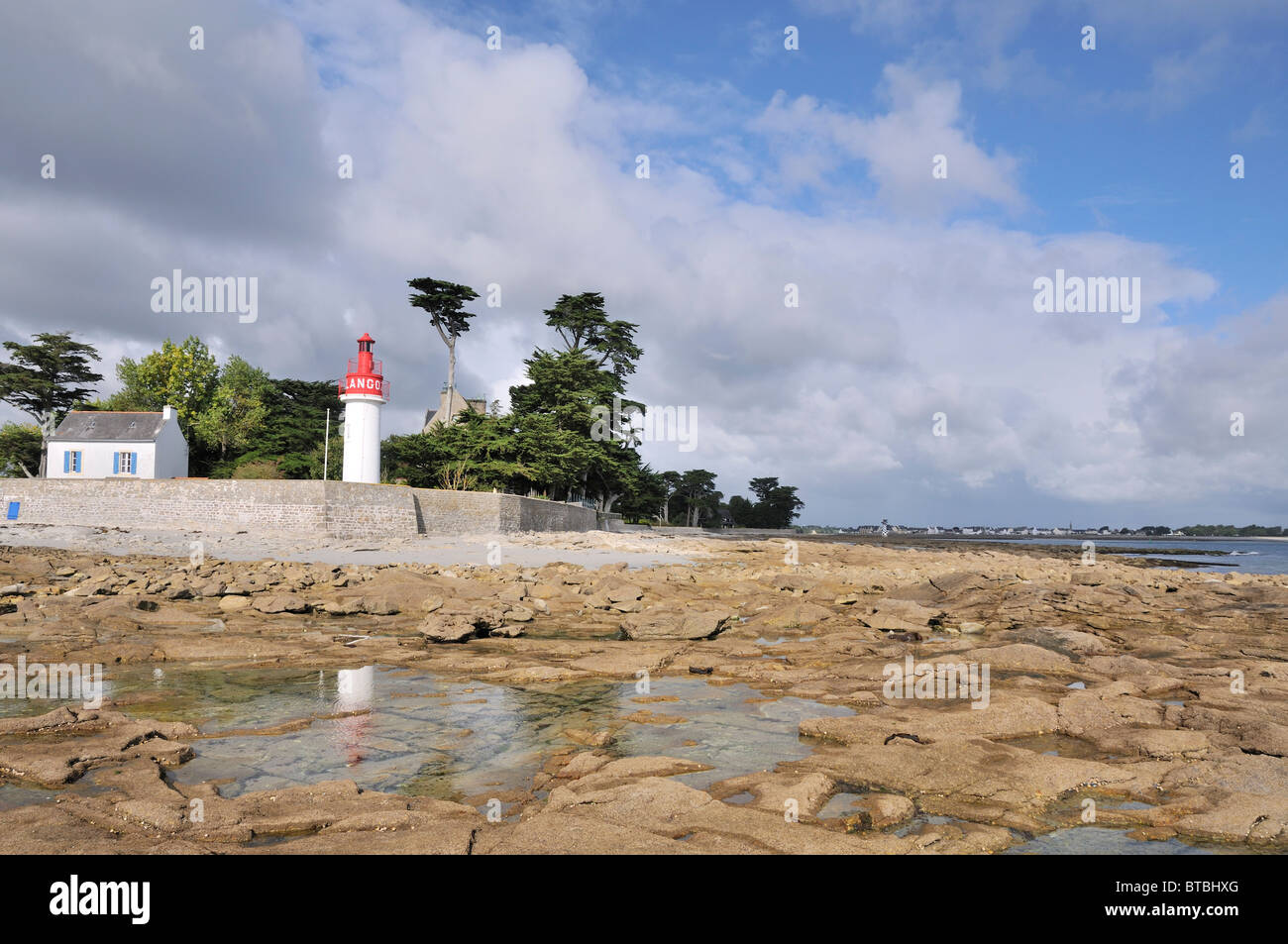 Le phare de Langoz, Loctudy, Bretagne, France Photo Stock - Alamy