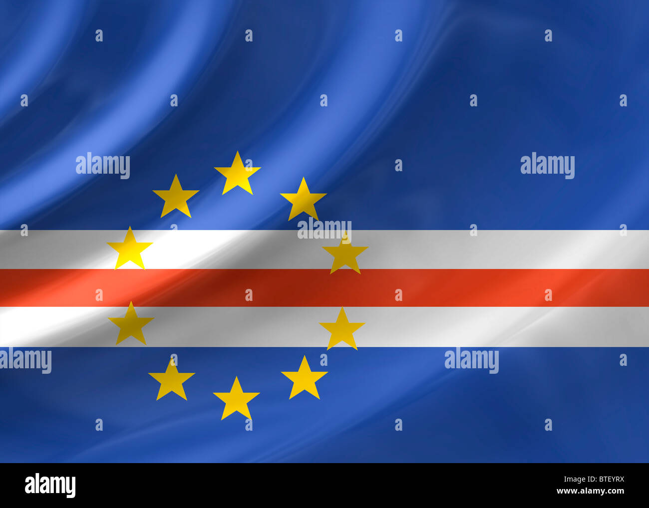 drapeau du Cap-Vert Photo Stock - Alamy