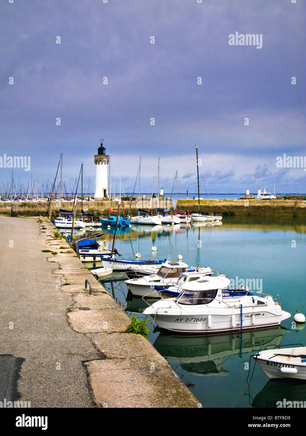 Port Haliguen, presqu'île de Quiberon, Morbihan, Bretagne, France ...