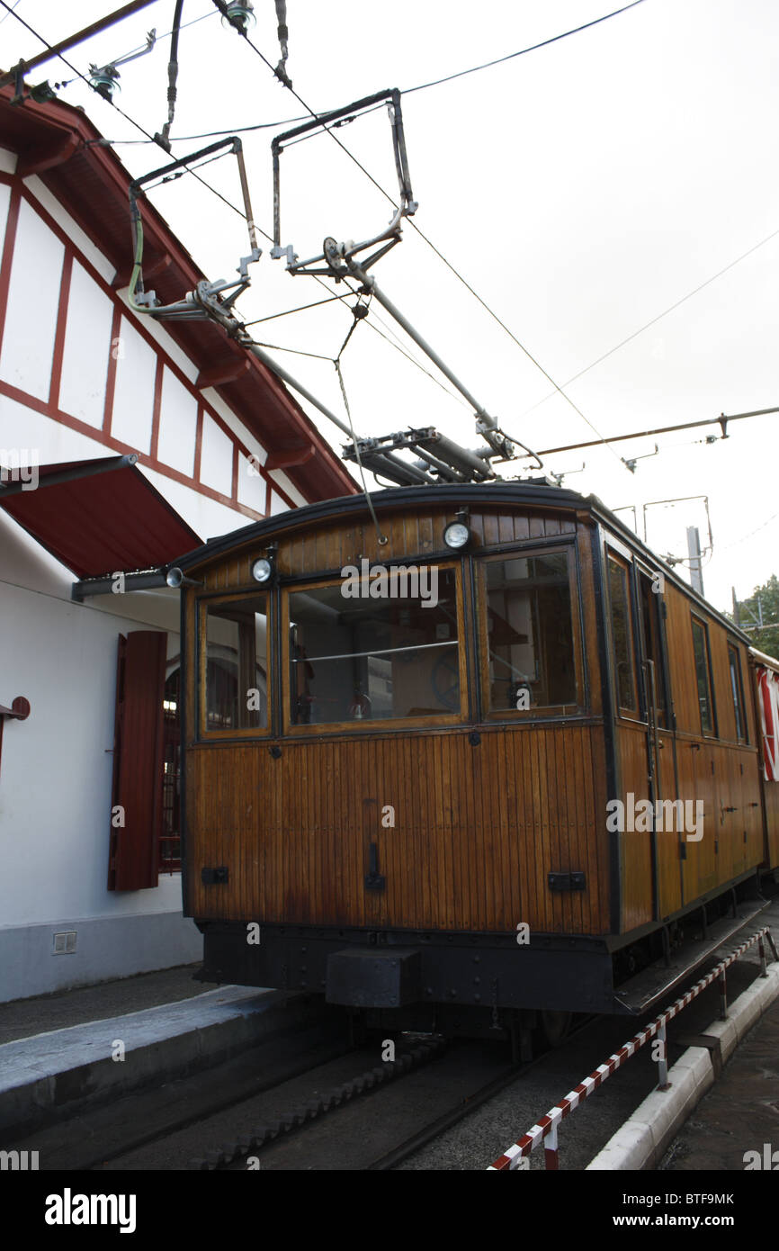Petit train, La Rhune, Pays Basque, France Photo Stock - Alamy