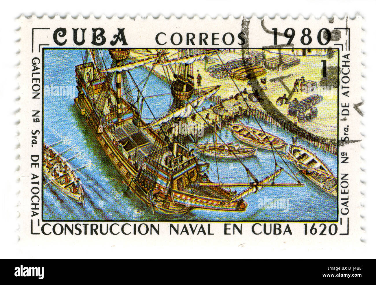 CUBA - circa 1980 : timbre imprimé en Cuba montre l'image de la ...