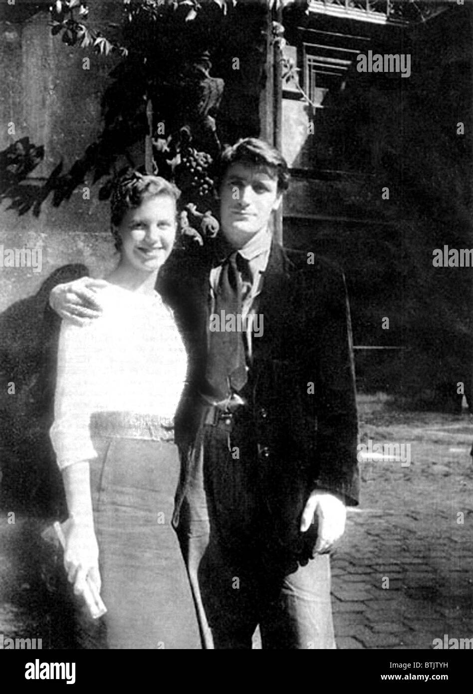 Ted hughes and sylvia plath Banque d'images noir et blanc - Alamy