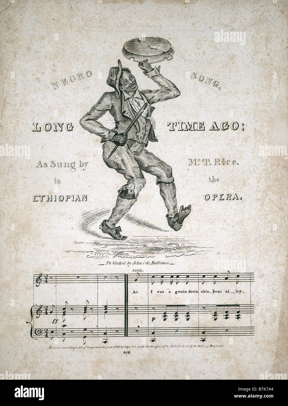 Jim Crow. Partitions pour 'il y a longtemps, aussi connu sous le nom de ...