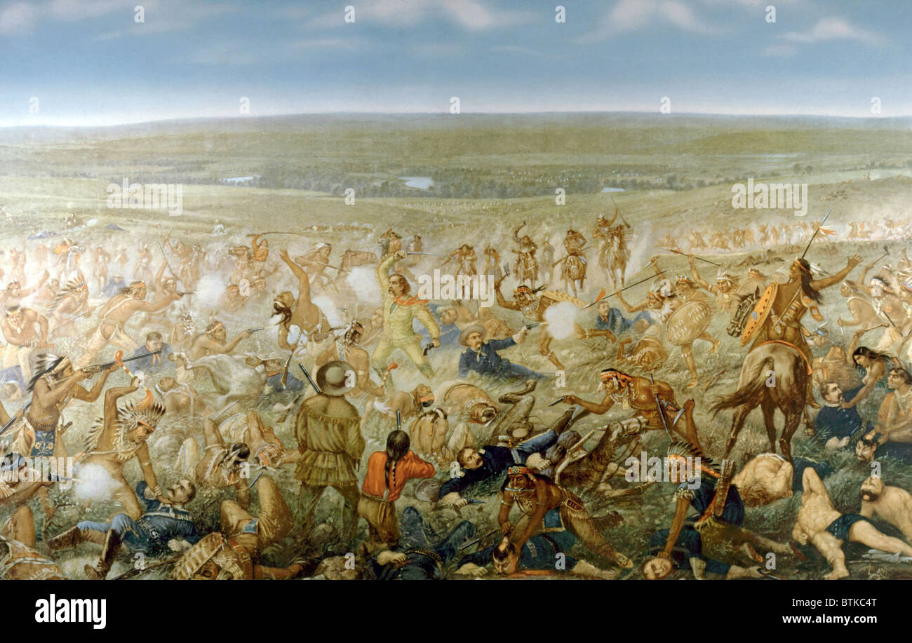 Battle of little bighorn Banque de photographies et d’images à haute ...