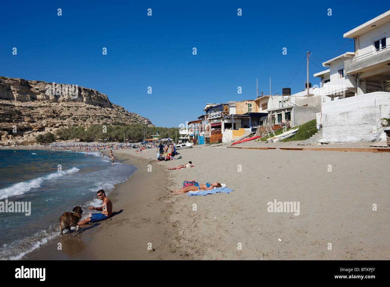 Matala beach crete Banque de photographies et d’images à haute ...
