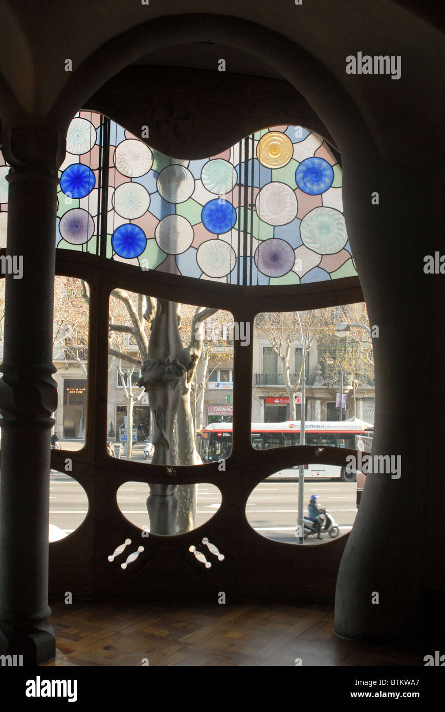 Casa Batllo (maison Batllo) de l'intérieur. Antoni Gaudi, Barcelone ...