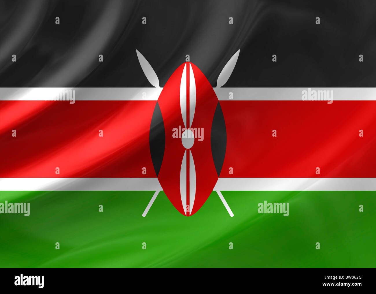 Drapeau du kenya Banque de photographies et d’images à haute résolution ...