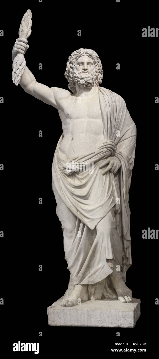 Marble Statue Of Jupiter Banque d'image et photos - Alamy