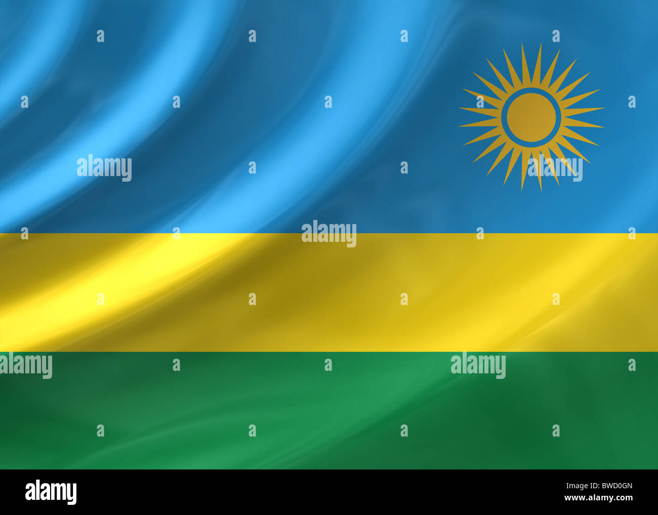 Drapeau rwanda Banque de photographies et d’images à haute résolution ...