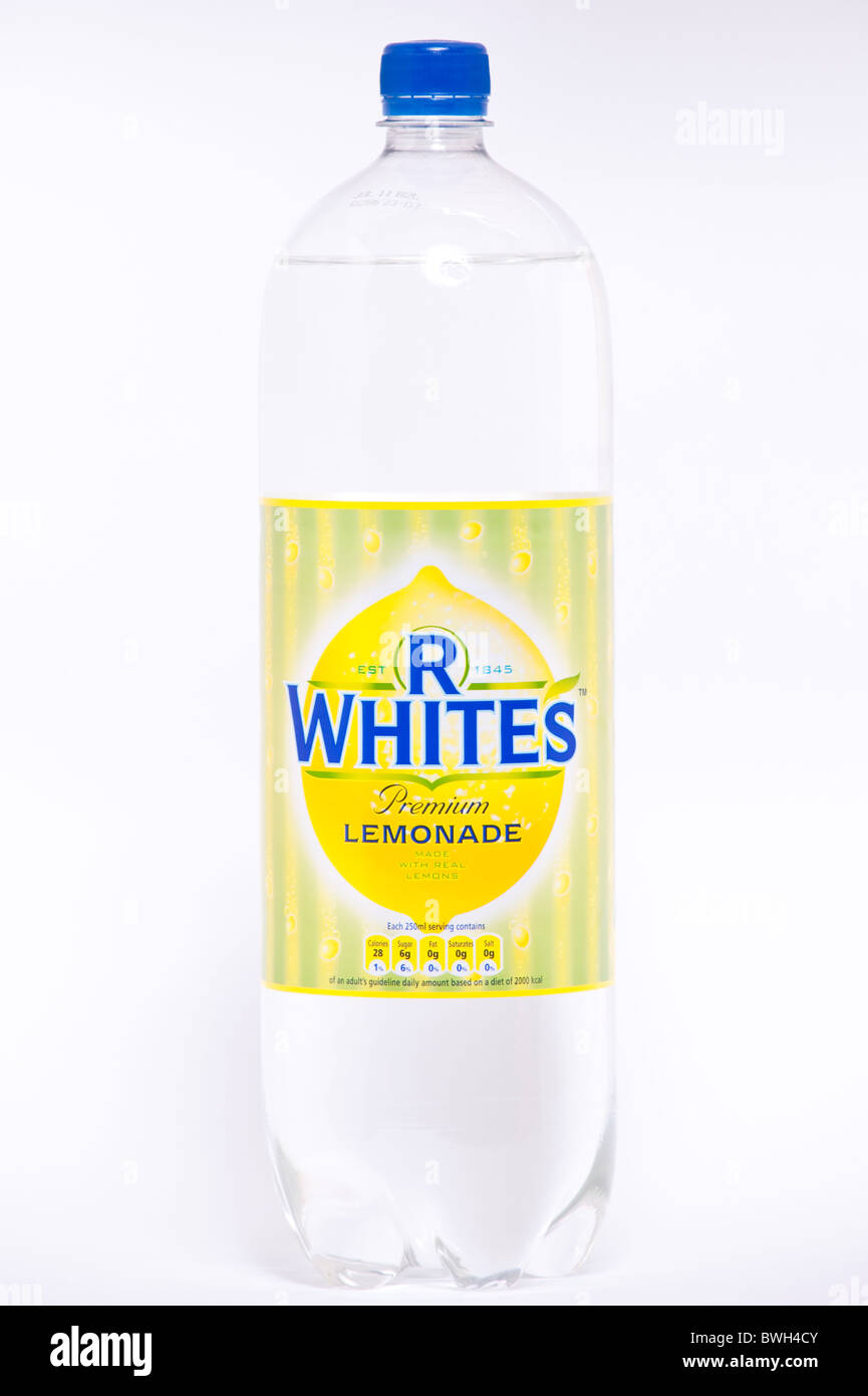 Une bouteille de limonade blanche r Banque de photographies et d’images ...