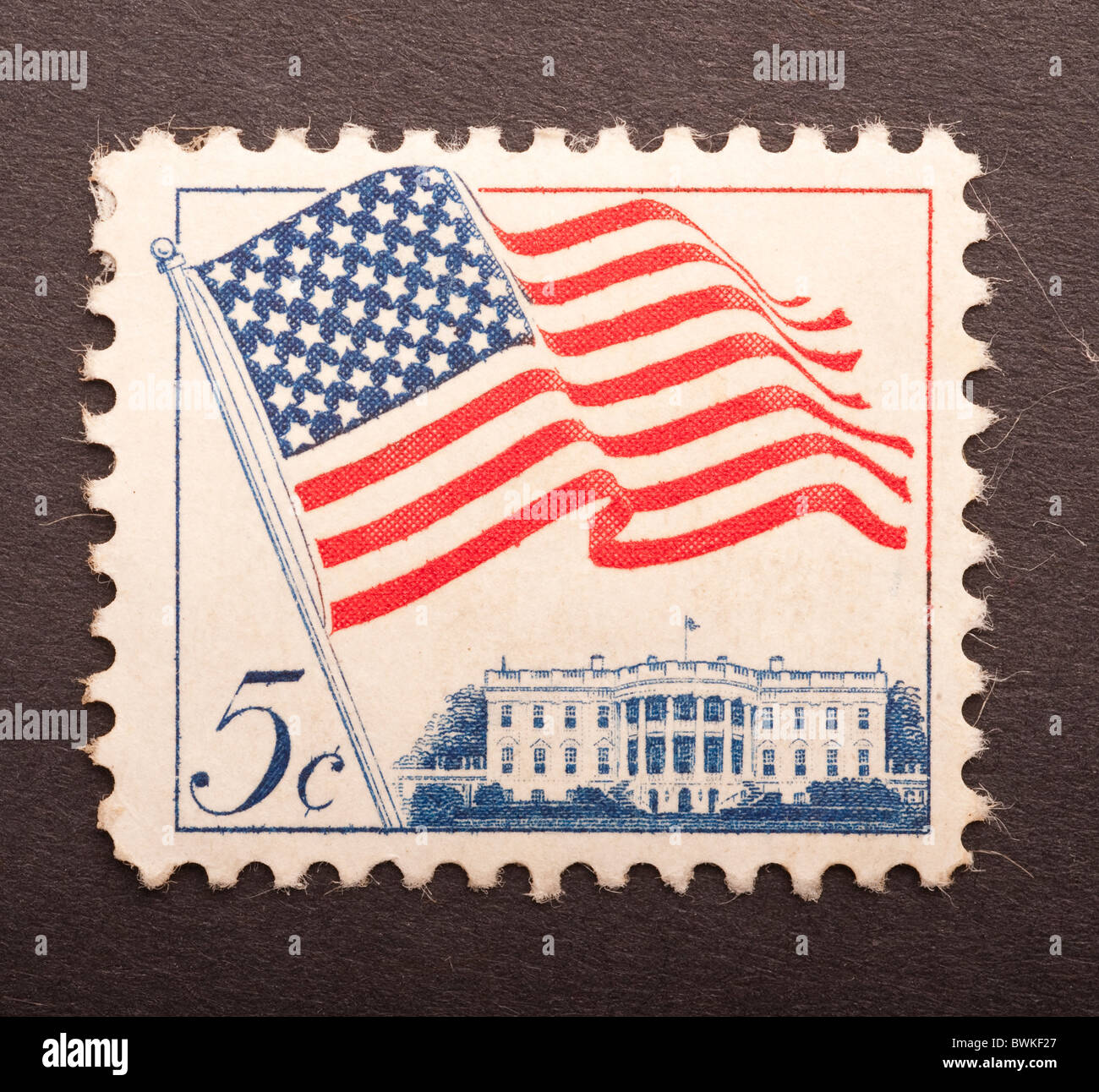 Us postage stamp us flag Banque de photographies et d’images à haute ...